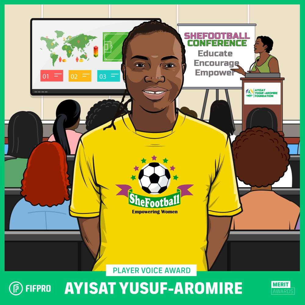 Ayisat Yusuf-Aromire becomes first woman, African to win FIFPRO merit award